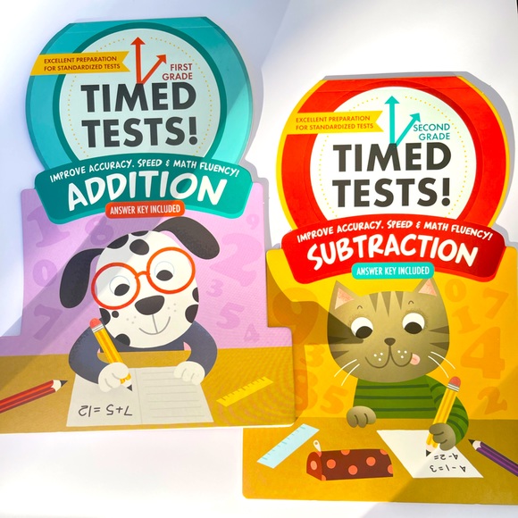 Toys | Math Addition Subtraction Books 2 Different Types For Kids ...